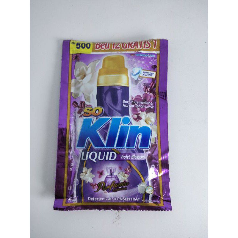 Jual "SO KLIN LIQUID DETERGENT CAIR" SACHET ALL VARIANT WARNA 1 RENCENG ...