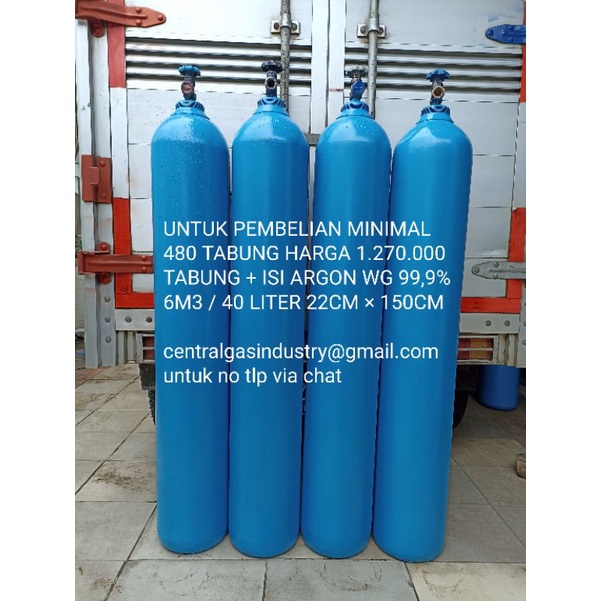 Jual Tabung gas Argon 6m3 bekas termasuk isi | Shopee Indonesia