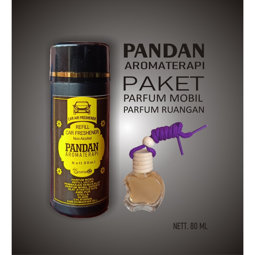 Jual Refill Parfum Car&Room Aroma Pandan Wangi 80ml Plus Botol Gantung ...