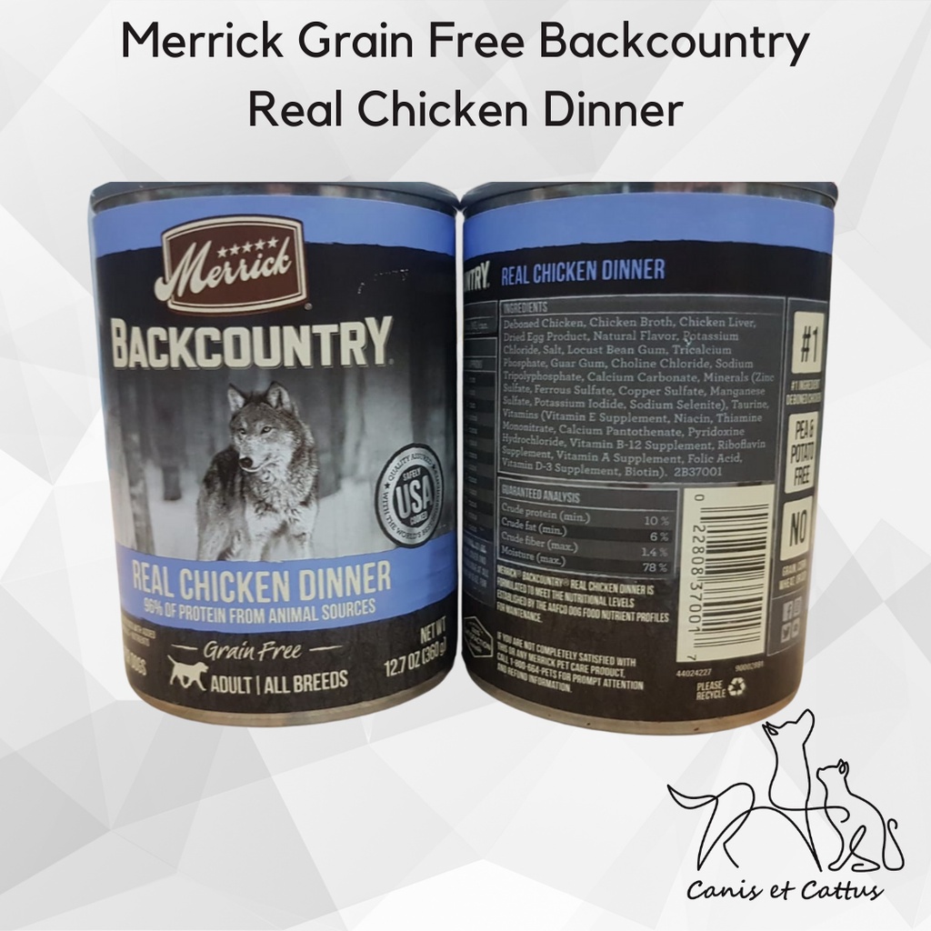 Jual Merrick Grain Free Backcountry Real Chicken Dinner | Shopee Indonesia