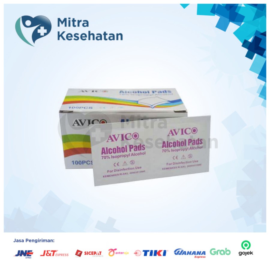 Jual Alcohol Swabs Avico isi 100 | Shopee Indonesia