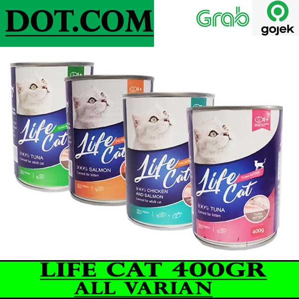 Jual Life Cat 400gr All Varian isi 24pcs (Grab/Gosend) | Shopee Indonesia
