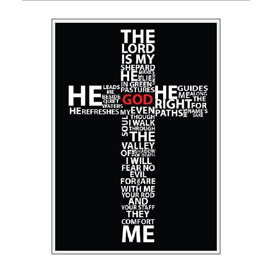 Jual Poster Quotes Salib Tipografi Religius Kristen Alkitab A4 Dekorasi ...