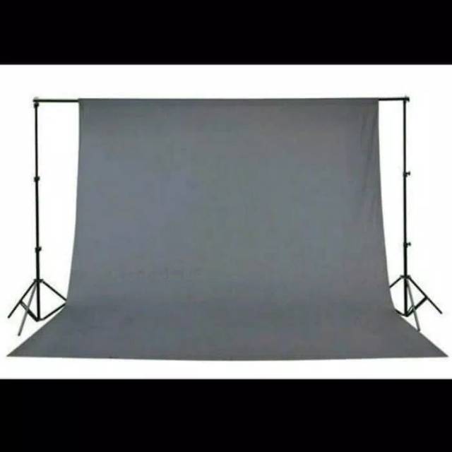 Jual Background foto warna abu-abu polos ukuran 3x6 meter/Layar poto ...