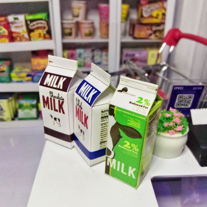 Jual Miniatur susu kotak hanya untuk koleksi tidak untuk dimakan ...