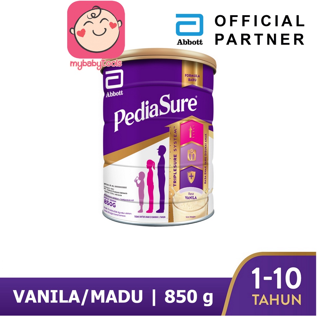 Jual PEDIASURE TRIPLESURE VANILA MADU 850gr SUSU FORMULA PERTUMBUHAN ANAK KEMASAN BARU | Shopee ...