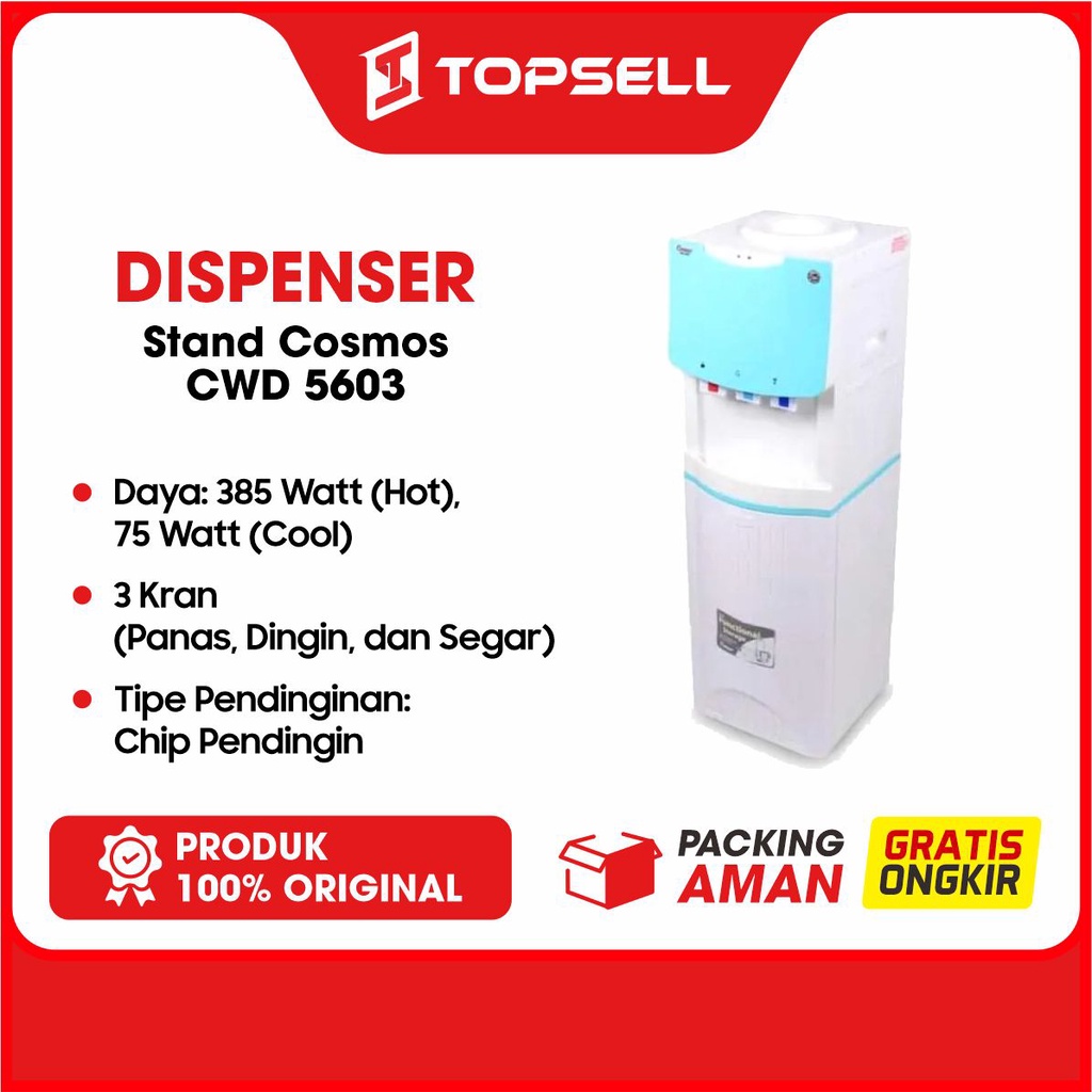 Jual Cosmos Dispenser - Standing Chip - CWD-5603 - Hot, Cold, & Fresh ...