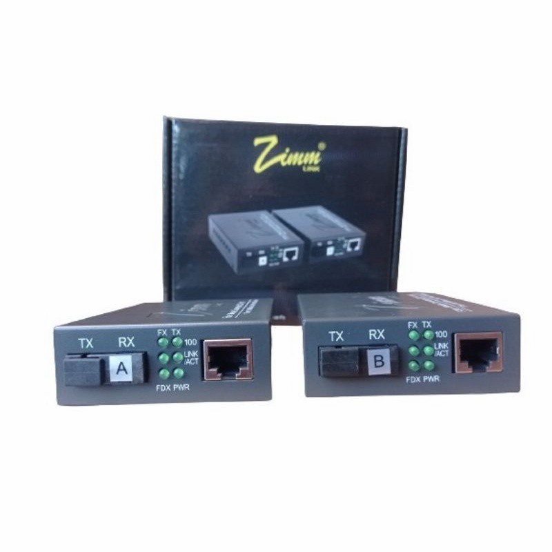 Jual Zimmlink ZCF-111F Media Converter 10/100Mbps Htb Zimm LInk ZCF 111F (AB) | Shopee Indonesia