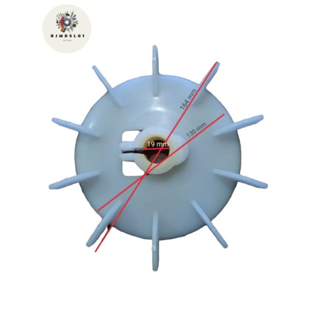 Jual Kipas Besar Putih kompresor angin 1/4-2HP kipas elmo elektro motor ...