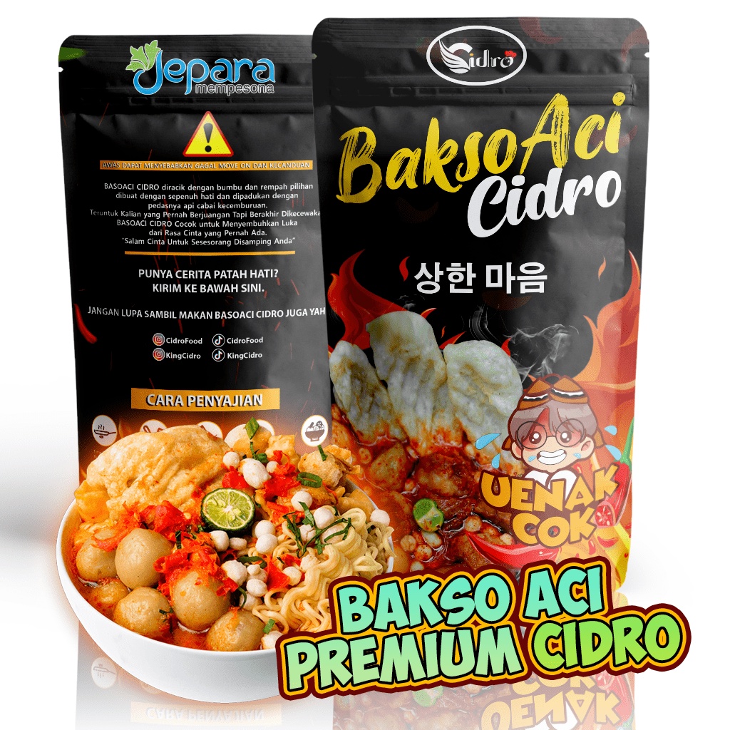 Jual BAKSO ACI CIDRO, BasoAci Instan, Baso Aci Kemasan Bakso Aci ...