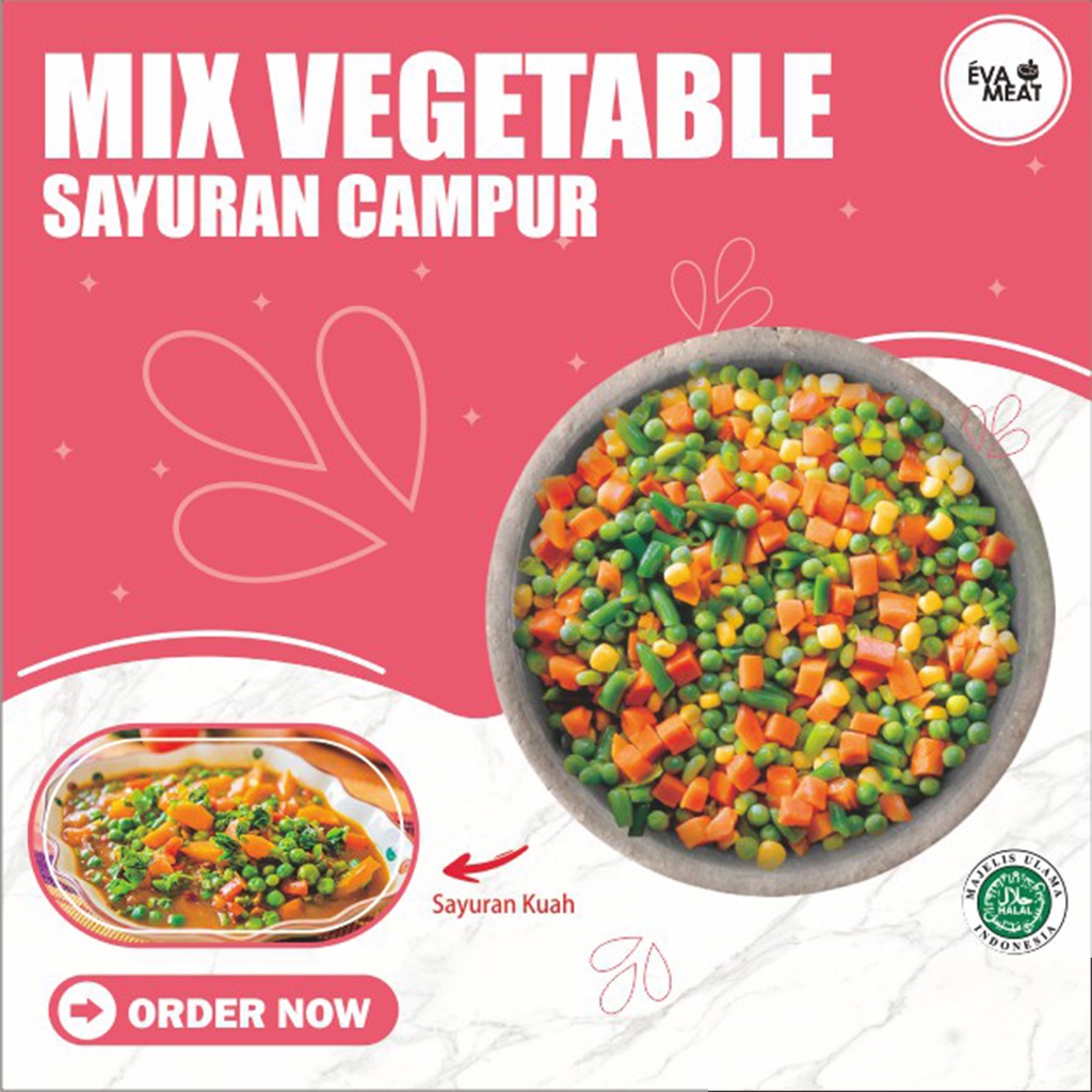 Jual Mix Vegetable / Sayuran Beku / Frozen Mix Vegetable / Sayuran ...