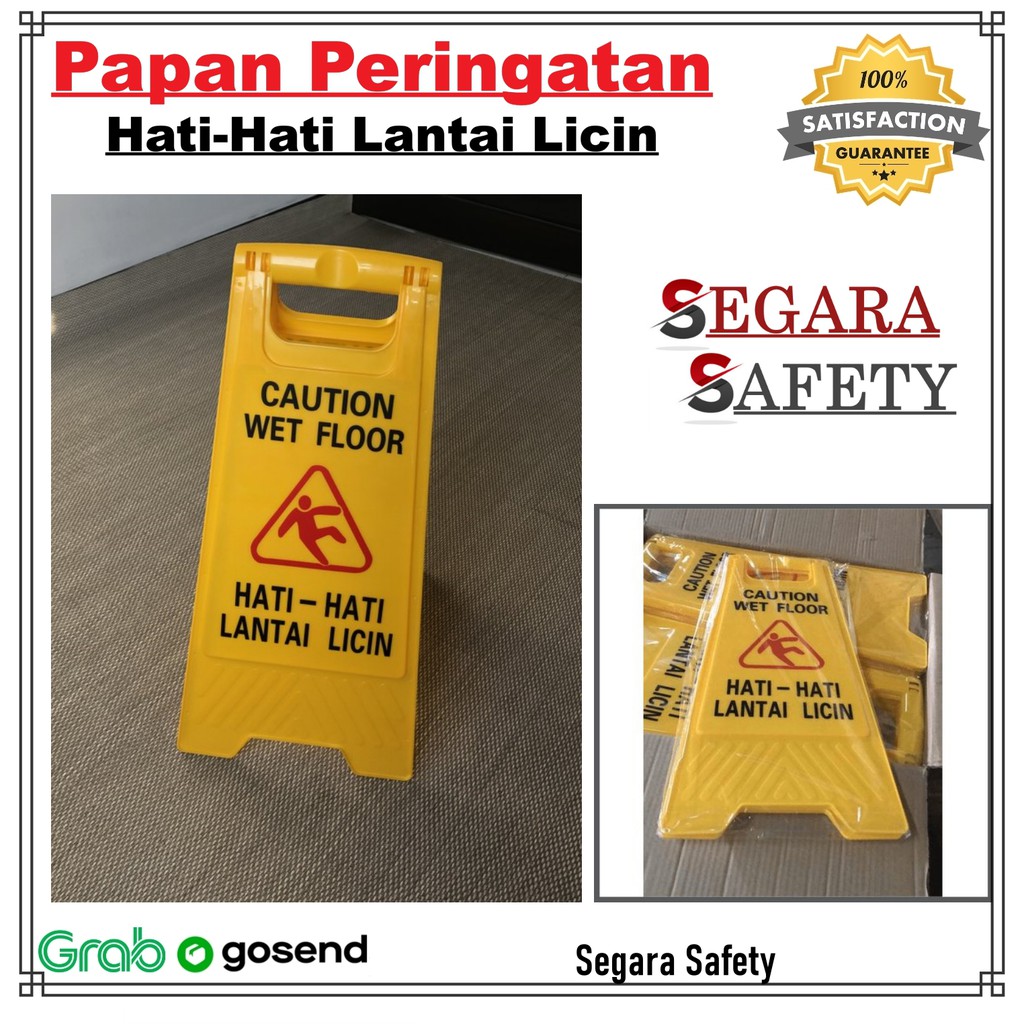 Jual Papan Peringatan - Hati-Hati Lantai Licin | Shopee Indonesia
