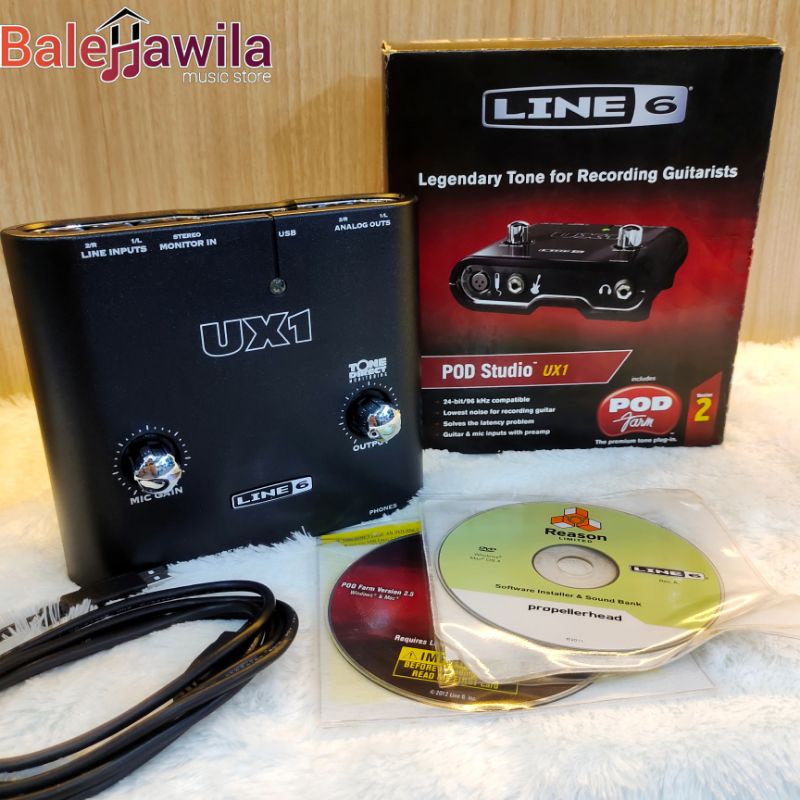 Jual SoundCard Sound Card Recorder Recording Line 6 Line6 POD STUDIO UX1 UX 1 ORIGINAL | Shopee ...