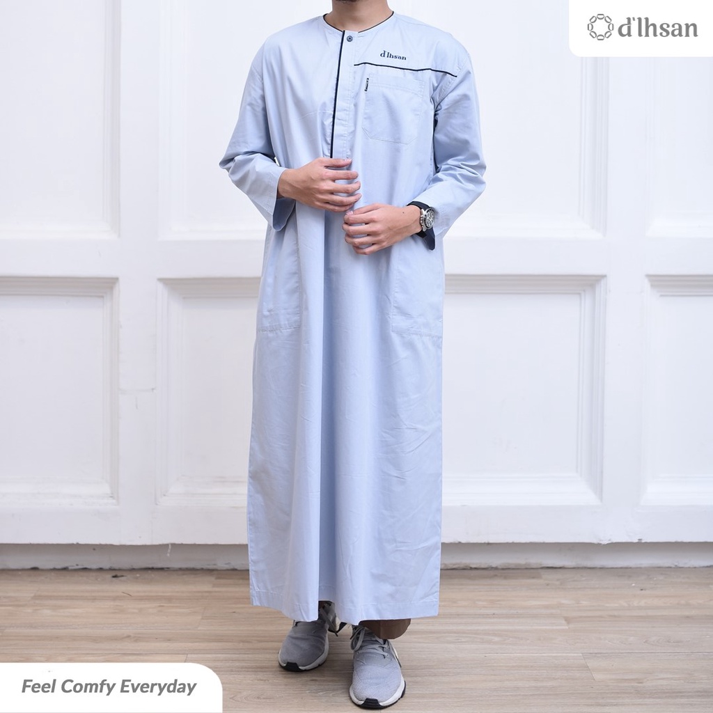 Jual d'Ihsan | Gamis Modif Series Collarless L/S | Gamis Ikhwan Modif ...