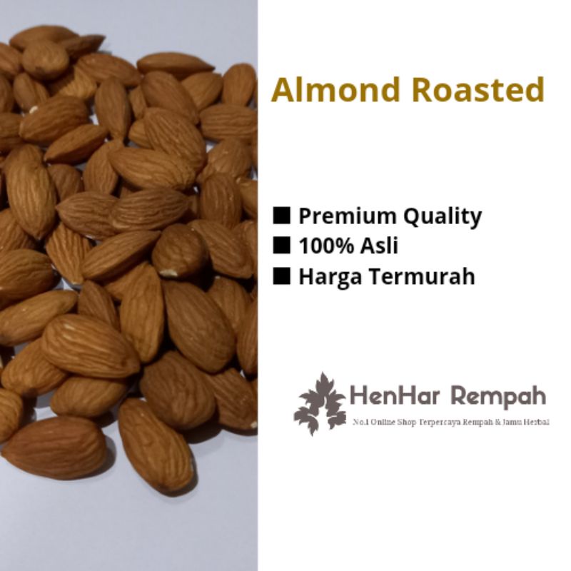 Jual Almond Roasted / Almond Panggang 50 gram & 100 gram | Shopee Indonesia