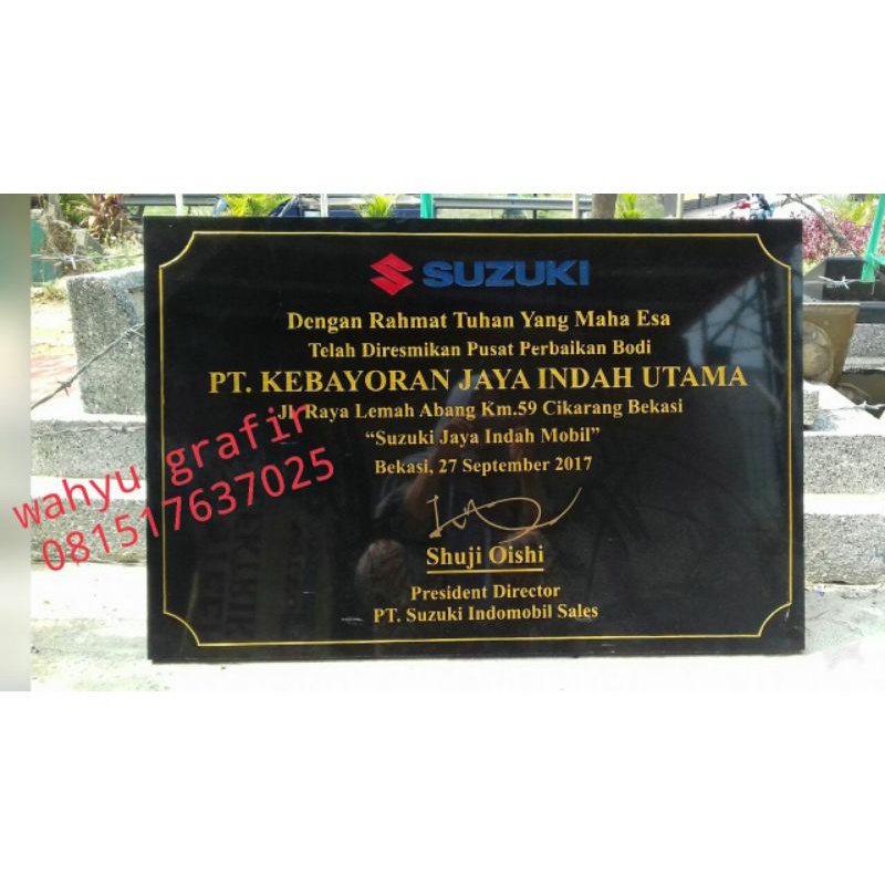 Jual prasasti plakat peresmian murah dan berkualitas | Shopee Indonesia