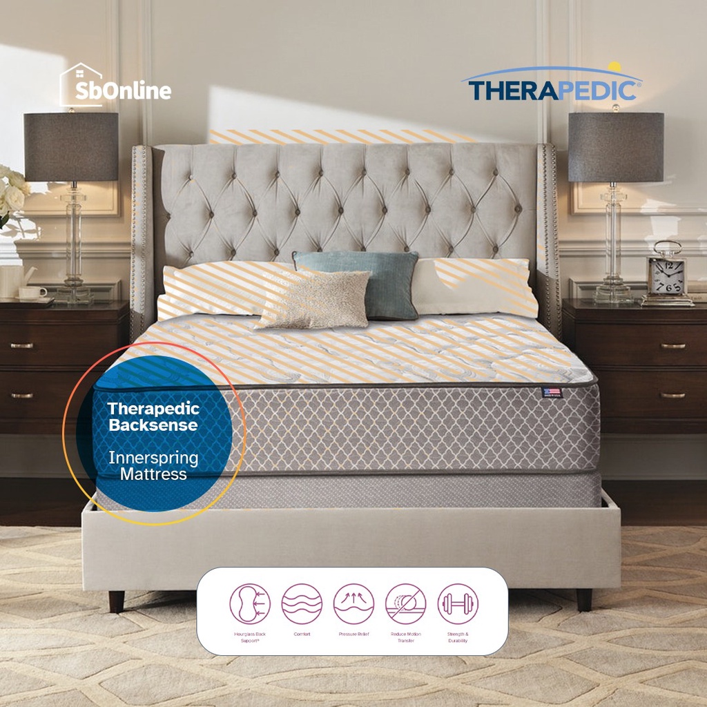 Jual Springbed Therapedic Backsense Mattress Only | Shopee Indonesia