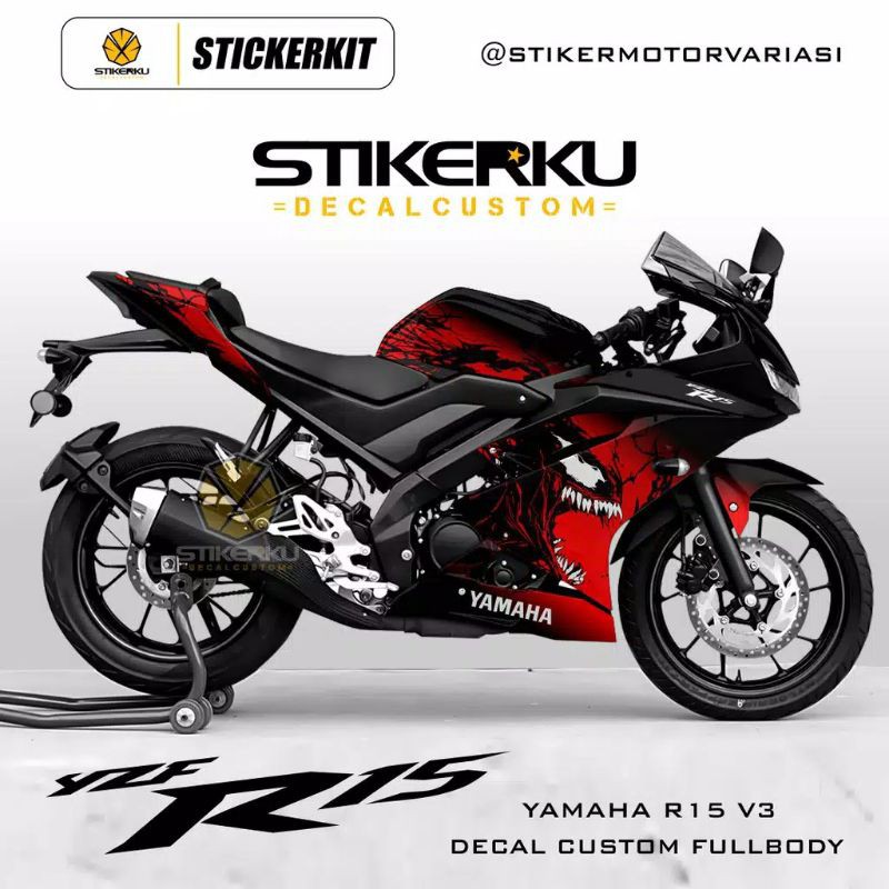 Jual striping decal Yamaha R15 V3/ decal Yamaha R15 V3/ sticker decal ...