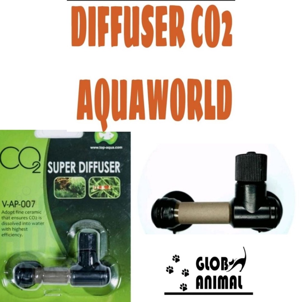 Jual DIFFUSER CO2 AQUAWORLD V-AP-007 SUPER DIFFUSER AQUARIUM AQUASCAPE ...