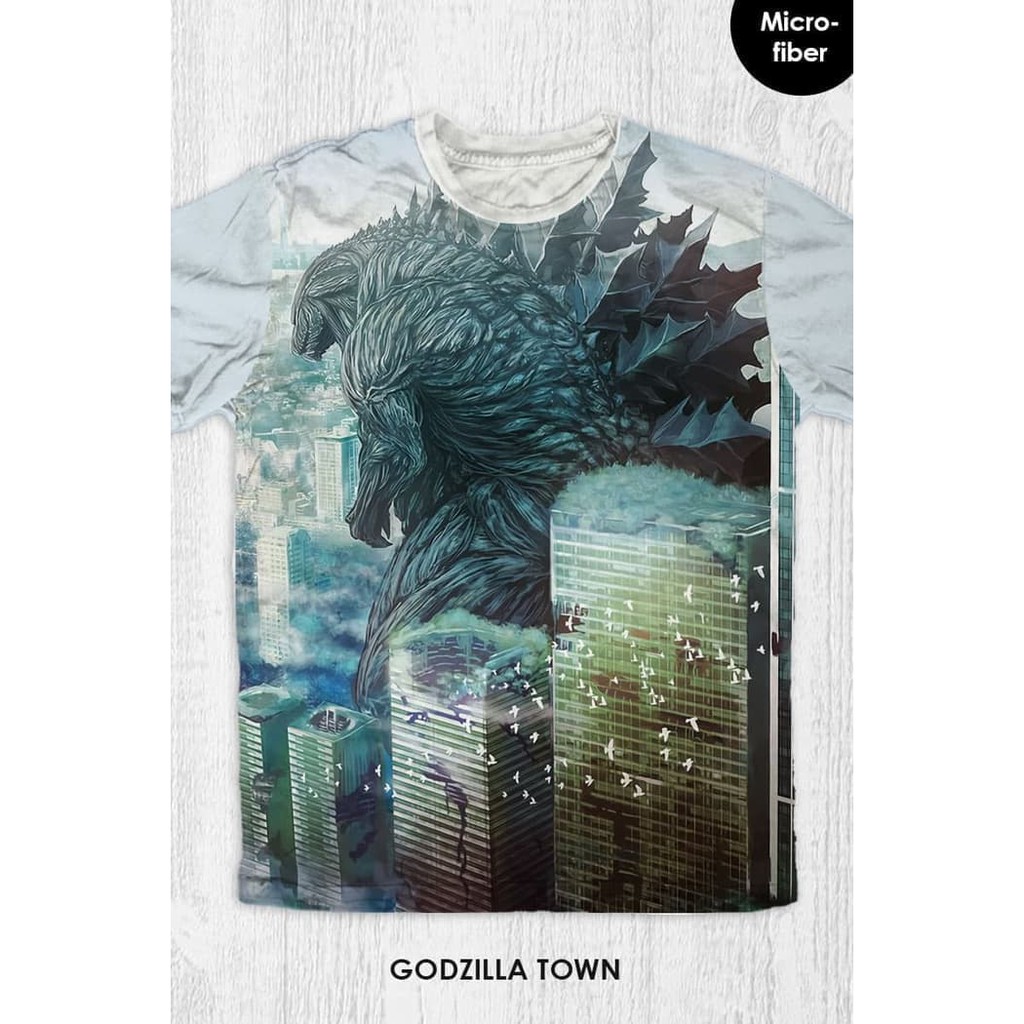 Jual Baju Kaos Anak & Dewasa Godzilla - Godzilla Town | Shopee Indonesia