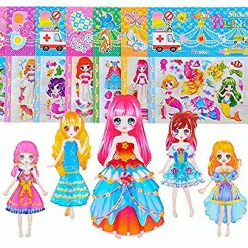 Jual Mainan Anak Bongkar Pasang Boneka Kertas Barbie Paperdoll BP Jadul ...