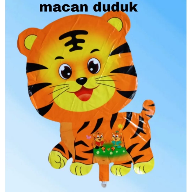 Jual 1pack / 50biji Macan Duduk (BALON GAS/FOIL/TERBANG/KARAKTER ...