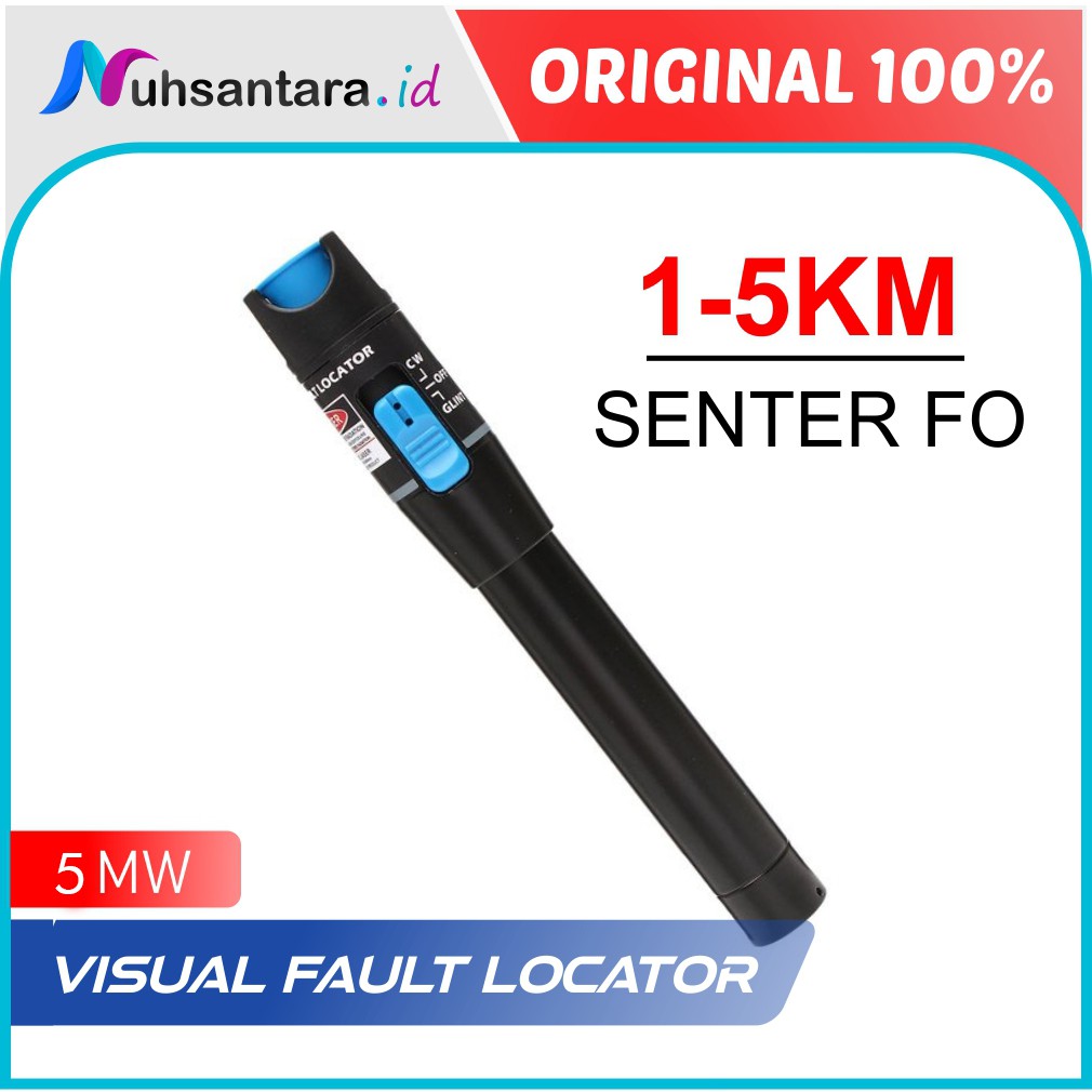 Jual [𝐇𝐢𝐠𝐡 𝐐𝐮𝐚𝐥𝐢𝐭𝐲] Visual Fault Locator 5mW VFL 5km Senter Laser Fiber Optik FTTH FO | Shopee ...