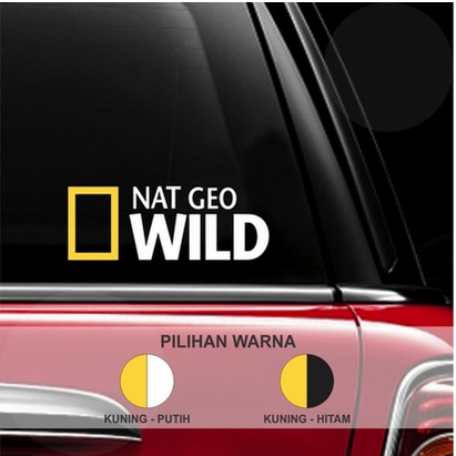 Jual Stiker Nat Geo Wild National Geographic Cutting Sticker Mobil ...
