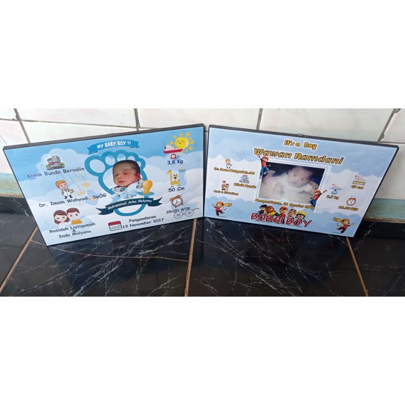 Jual Biodata Bayi / biobaby / wall decor / hiasan dinding | Shopee ...