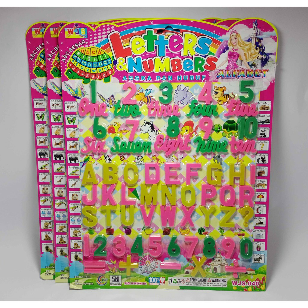 Jual Mainan Huruf Angka Letters Number Huruf ABC | Shopee Indonesia