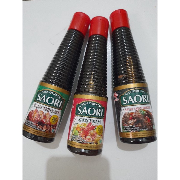 Jual Saori saos tiram saos teriyaki dan saos lada hitam 135/133 ml ...