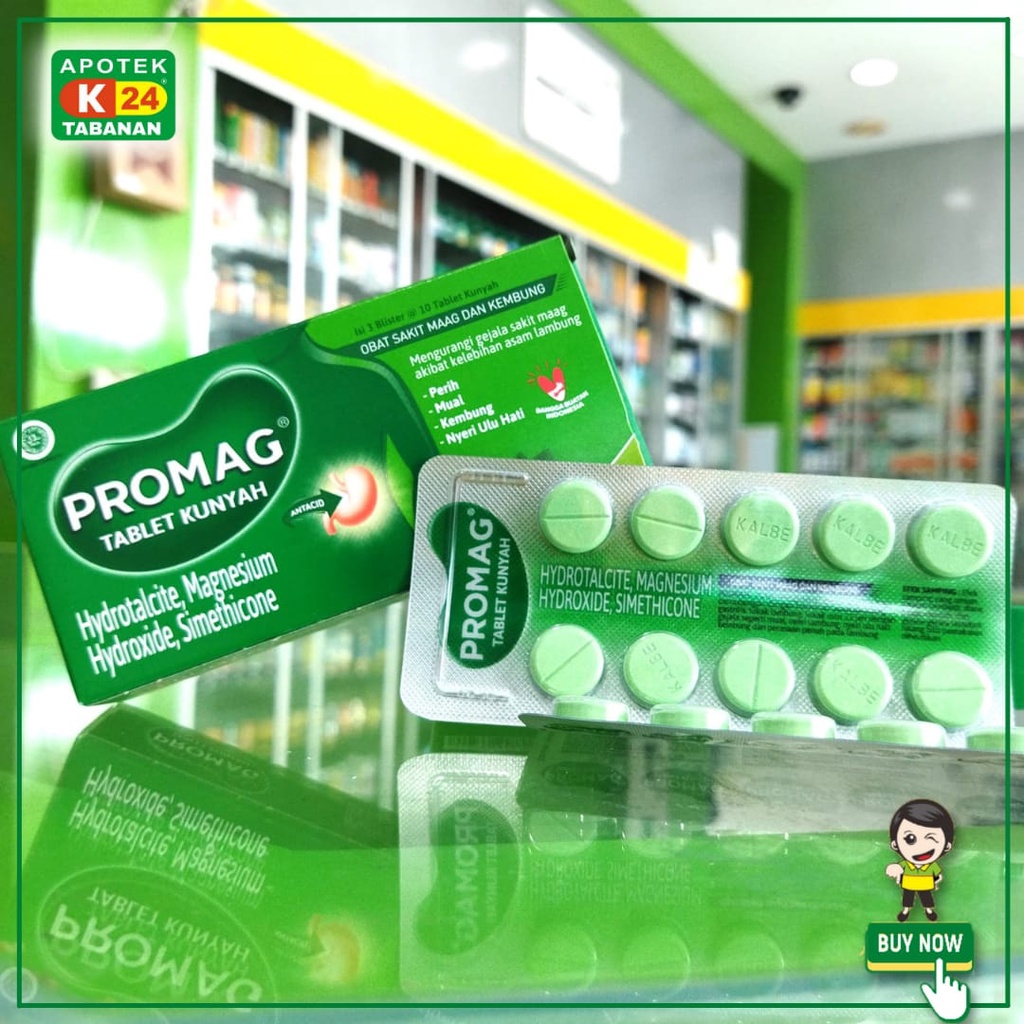 Jual Promag Tablet 1 Blister isi 10 Tablet | Obat Sakit Maag Dan ...
