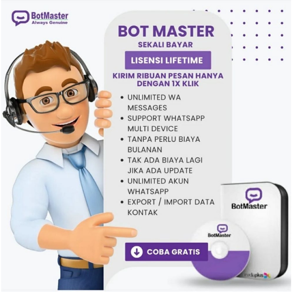 Jual Botmaster Lifetime Lisensi | Shopee Indonesia