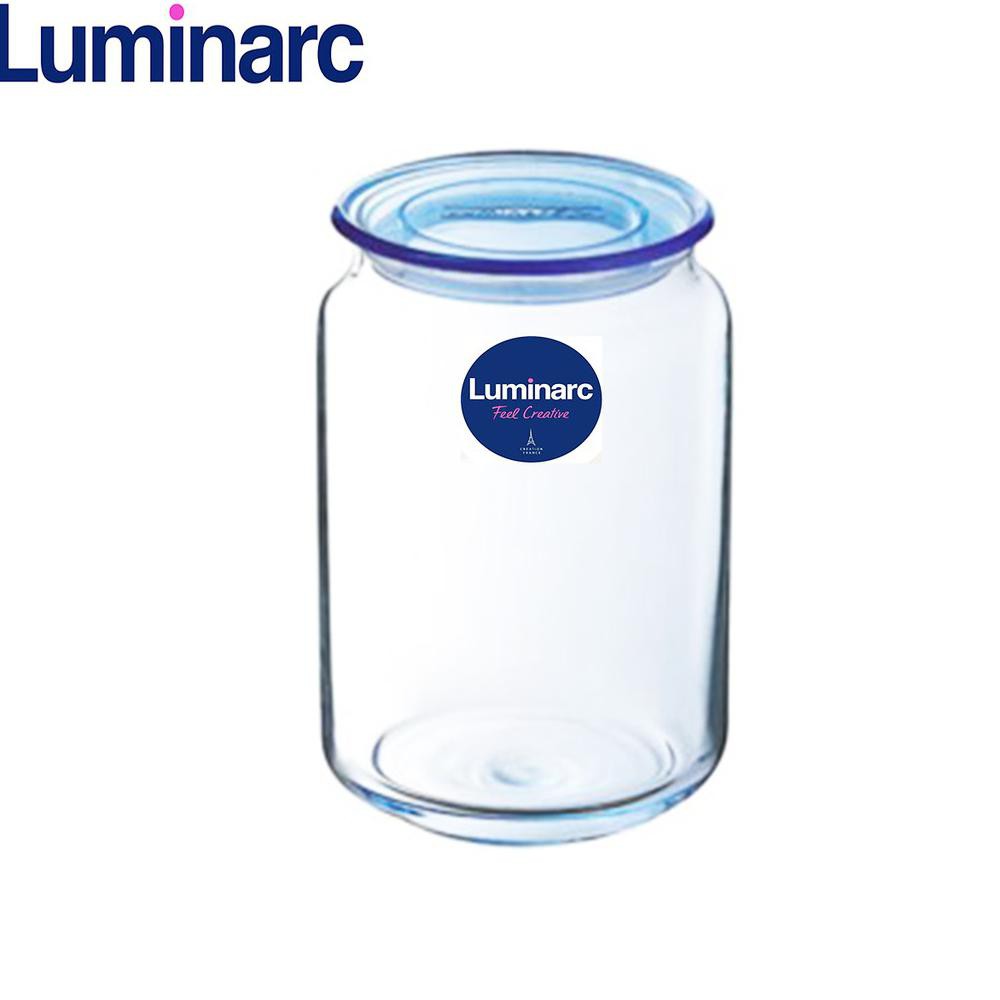 Jual Luminarc Toples Kaca Rondo Jar Ice Blue 1000ml | Shopee Indonesia