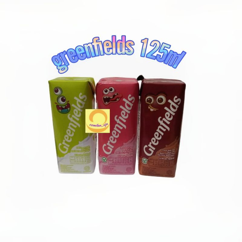 Jual SUSU GREENFIELD 125 ML SATUAN/ SUSU UHT GREENFIELDS ANEKA RASA MURAH | Shopee Indonesia