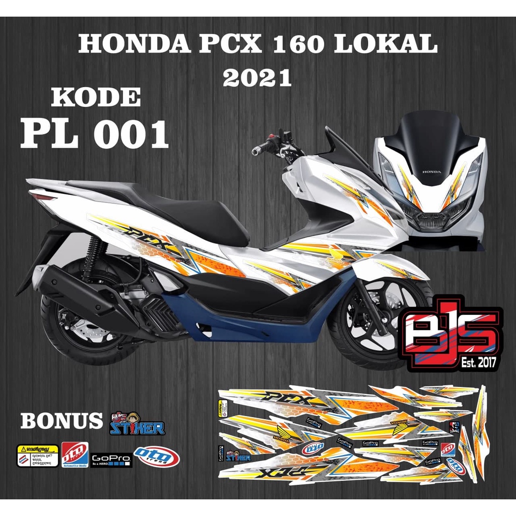 Jual Striping PCX 160 LOKAL 2021 - Stiker Decal PCX 160 LOKAL 2021 KODE ...