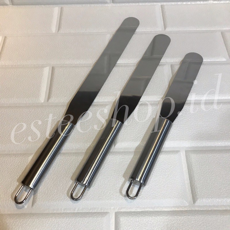 Jual [Lurus] Spatula Pisau Perata Butter Cream Cake Krim Kue Stainless ...