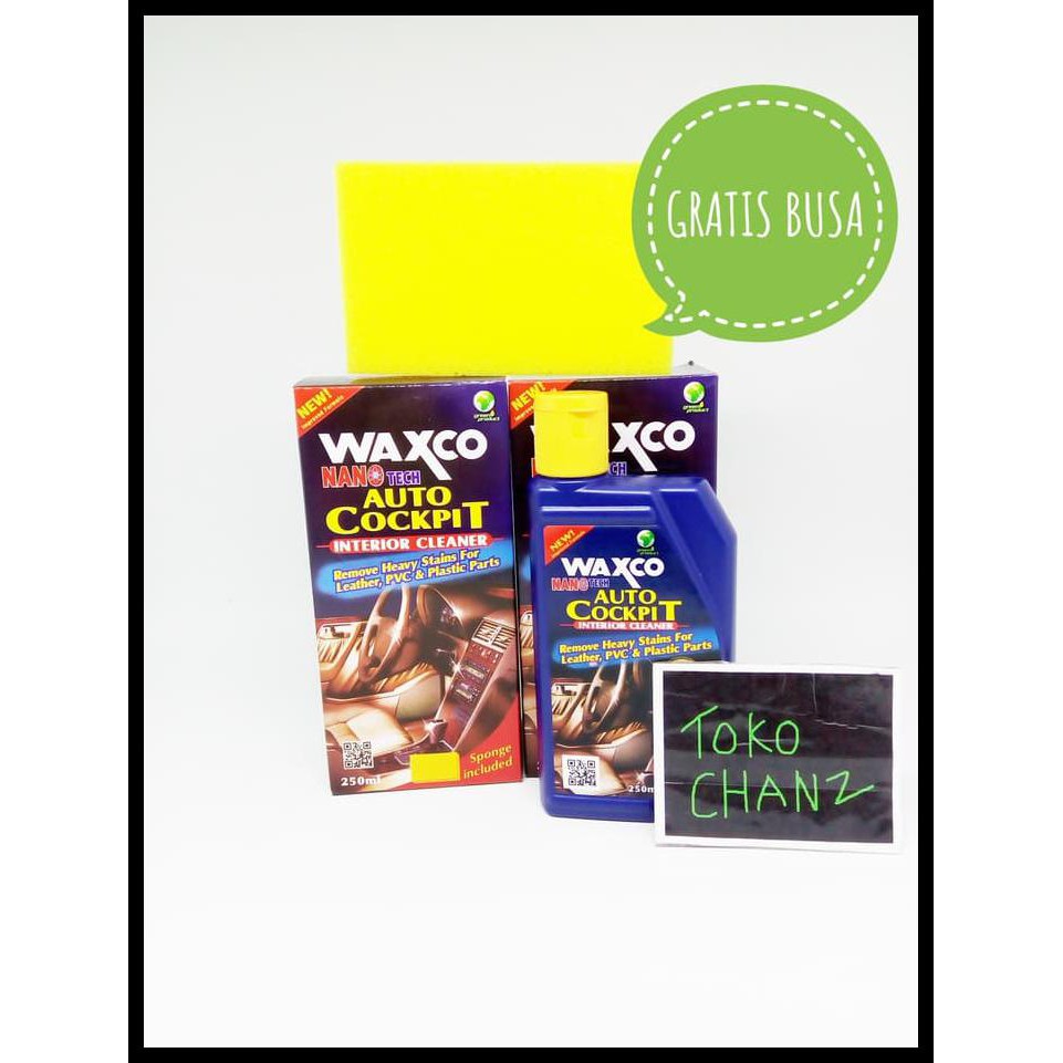 Jual Waxco Auto Cockpit Pembersih Interior Mobil Nanotech + Sponge ...