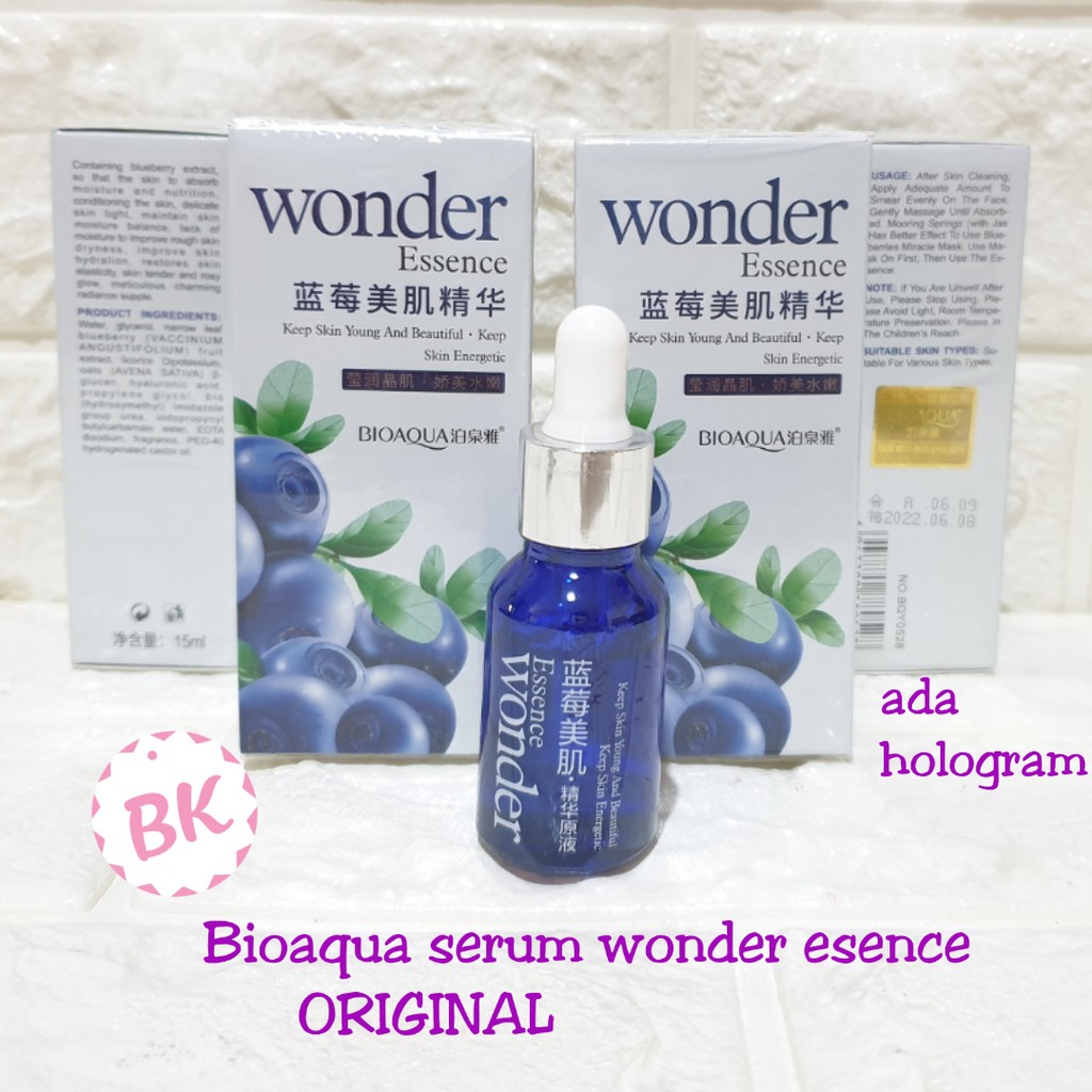 Jual SERUM BIOAQUA WONDER ESSENCE BLUBERRY LIGHTENING SERUM 15ML ...