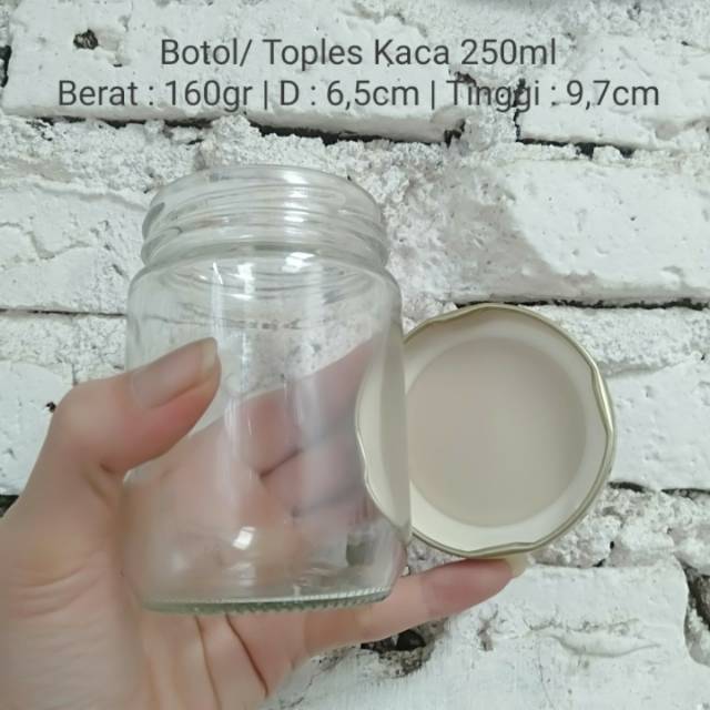 Jual 10pcs Botol Kaca 250 ml Botol Selai Botol Sambal Toples Selai ...