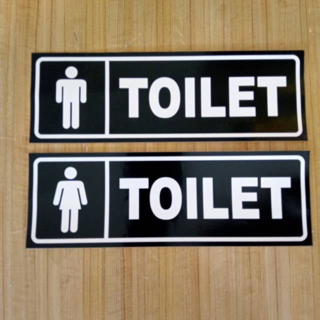 Jual Stiker K3 rambu safety. Toilet pria atau wanita. UK 10x30cm ...