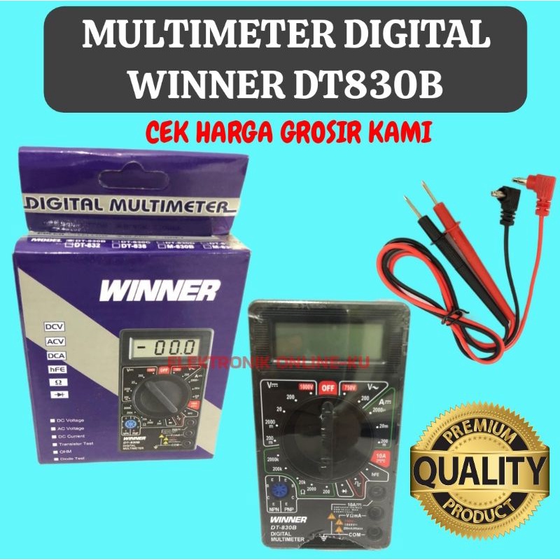Jual MULTIMETER DIGITAL WINNER DT830B / DT830D | Shopee Indonesia
