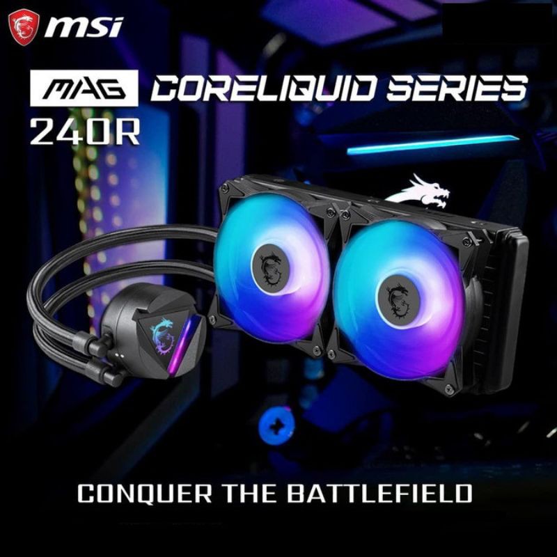 Jual msi mag coreliquid 240r argb aio liquid cooler | Shopee Indonesia
