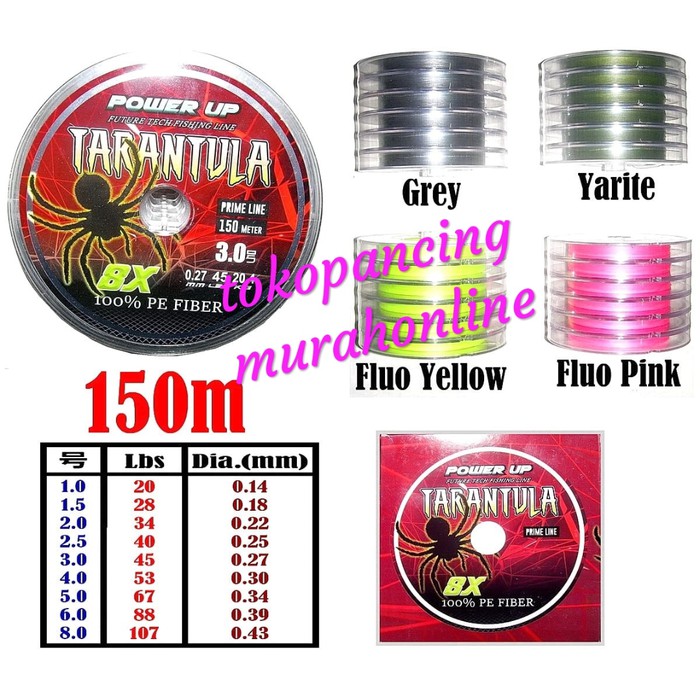 Jual PE TARANTULA X8 WARNA GREY | Shopee Indonesia