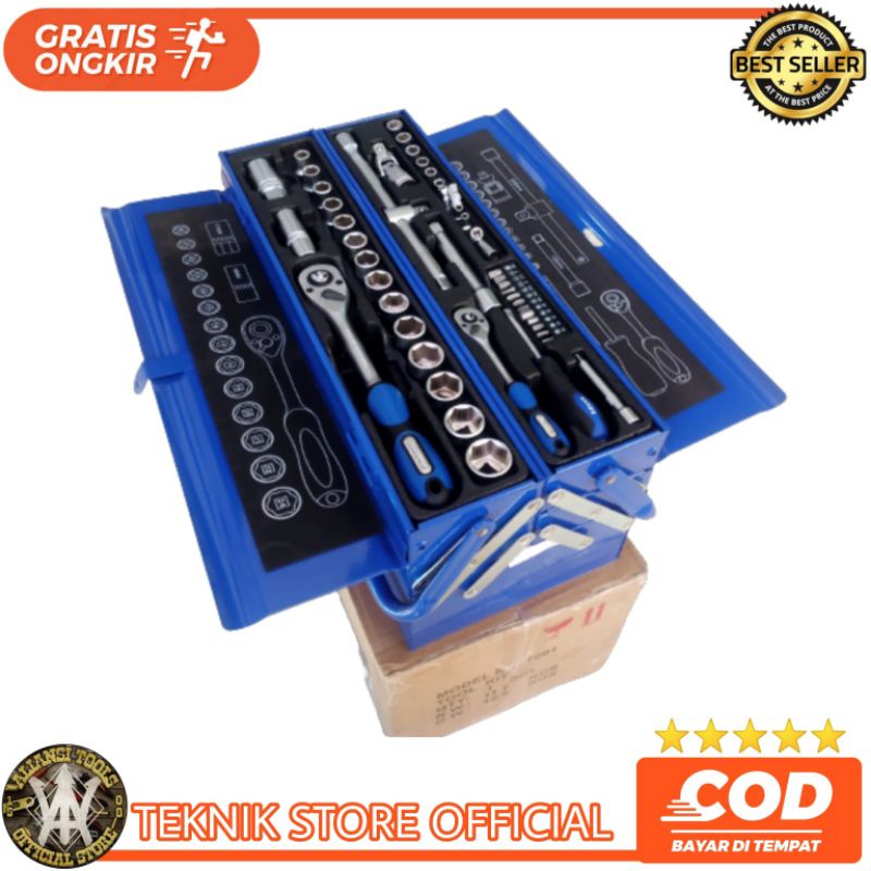 Jual Kotak Perkakas Tool Kit Set 91 Pcs Sands Tool Kit Set Original ...