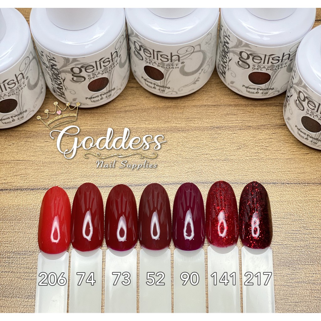 Jual GELISH HARMONY MAROON & RED COLLECTION KUTEK GEL GELISH UV ORGINAL ...