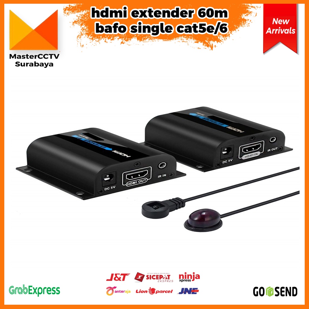 Jual hdmi extender 60m bafo single cat5e/6/ethernet extension 60m/60 ...