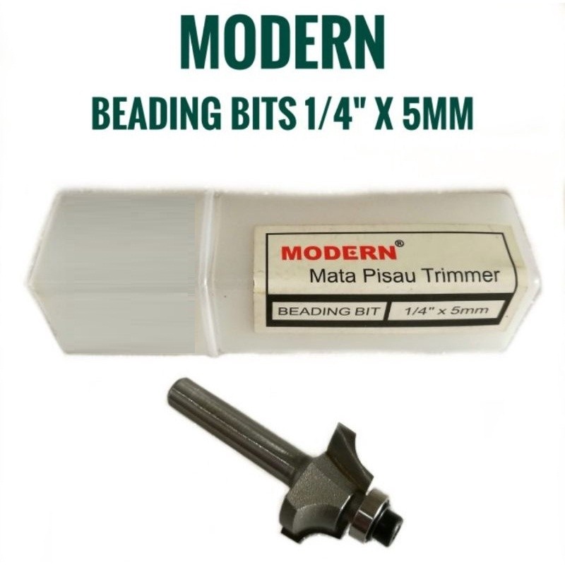 Jual Mata profil beading bit 1/4" x 5 mm merk MODERN | Shopee Indonesia