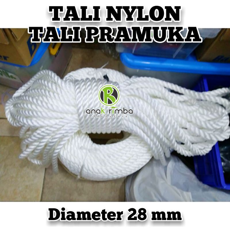 Jual TALI TARIK TAMBANG NYLON DIAMETER 28 MM PERMETER, TALI JEMBATAN ...