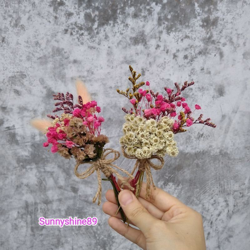 Jual Buket Mini Bunga Kering Aesthetic | Shopee Indonesia